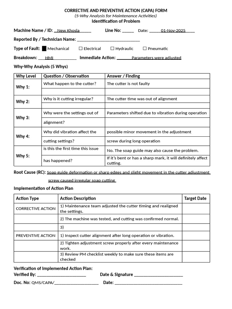 Corrective and Preventive Action | PDF | Systems Thinking