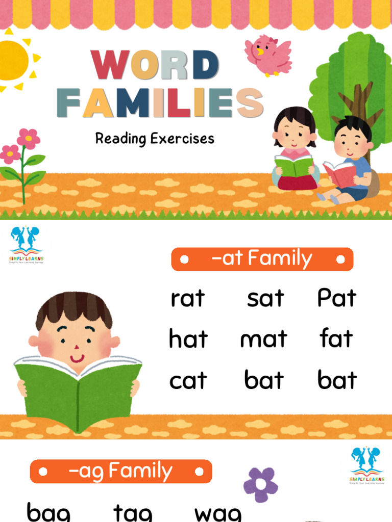 Word Families Reading Exercises | PDF