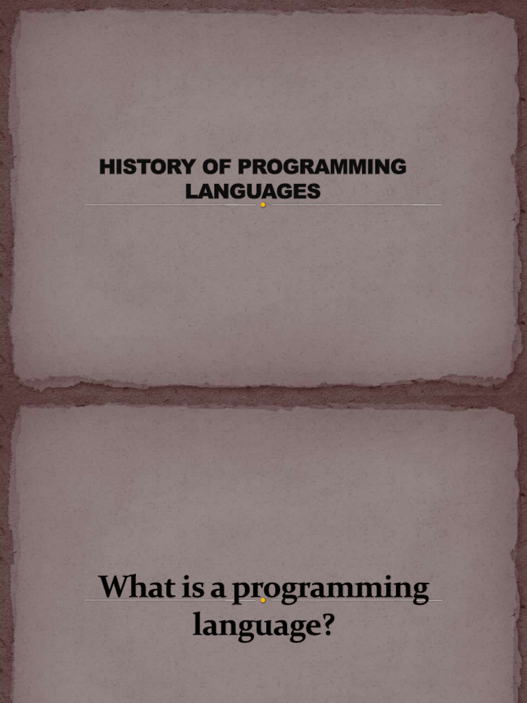 02 History of Programming Languages | PDF