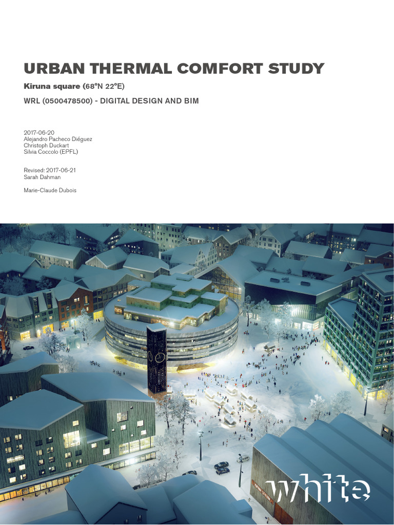 Urban Thermal Comfort Study in Kruna, Sweden | PDF | Humidity ...