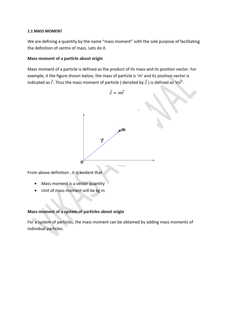 Centre of Mass | PDF | Sphere | Mass