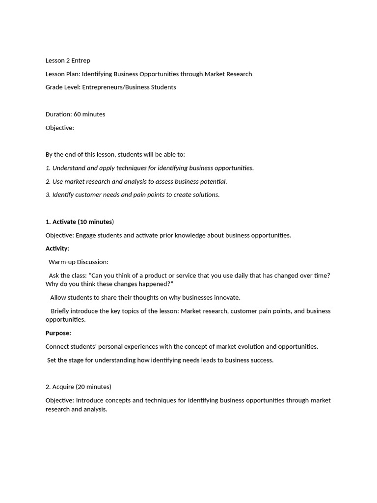 Lesson 2 Module | PDF | Marketing Research | Focus Group