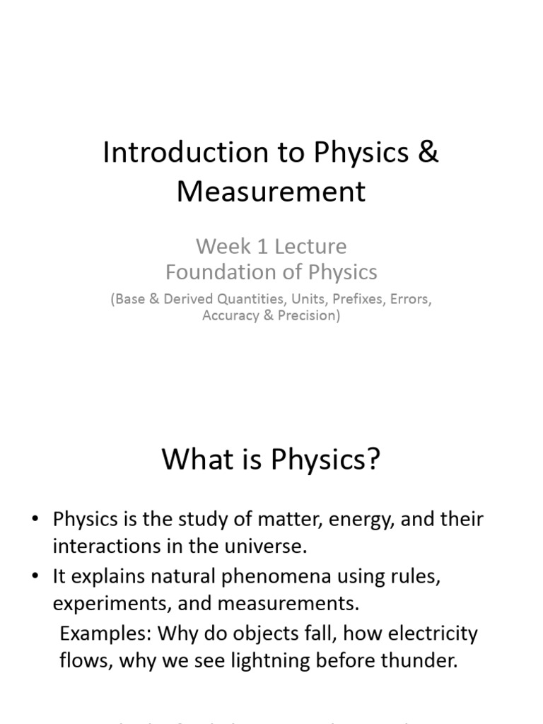 Understanding Physics Measurements | PDF | Significant Figures ...