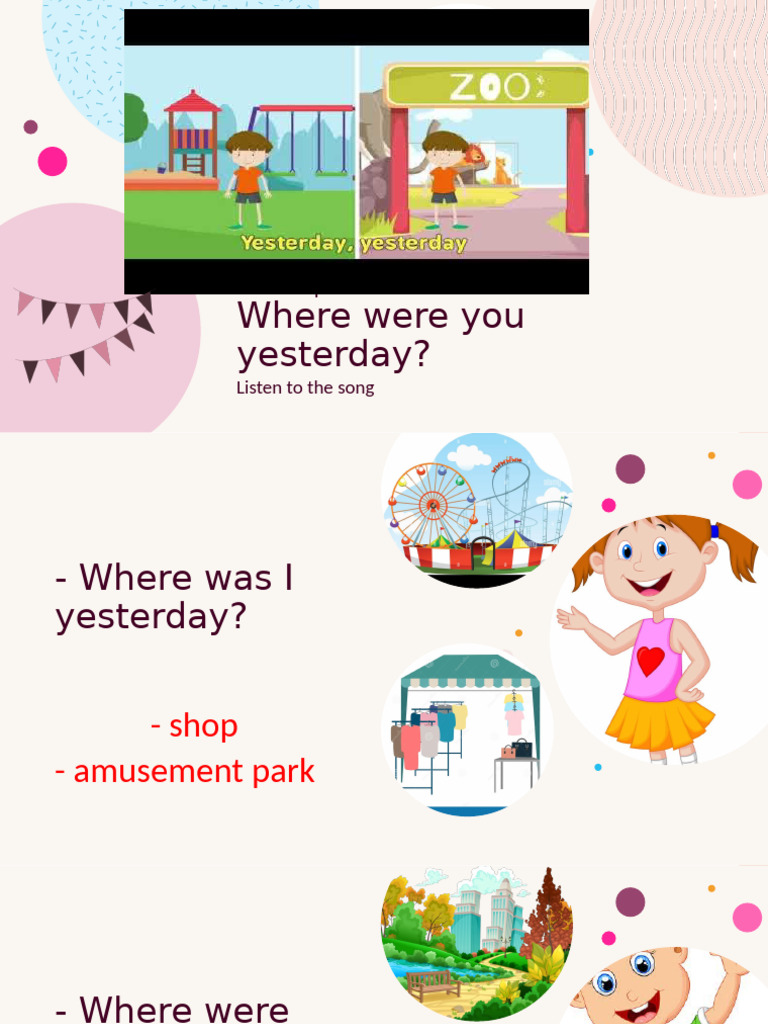 It Was Yesterday Lesson 2 Form 3 | PDF