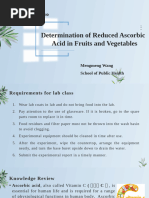 DCPIP Vitamin C Testing Method | PDF