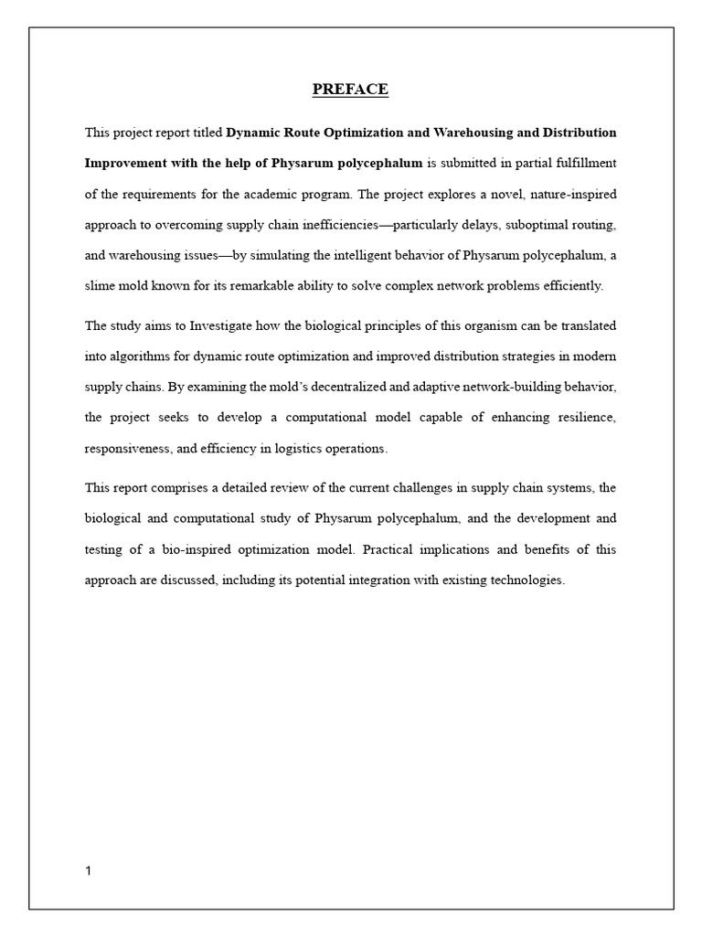 Yogesh Mini Project Final Final | PDF | Logistics | Supply Chain