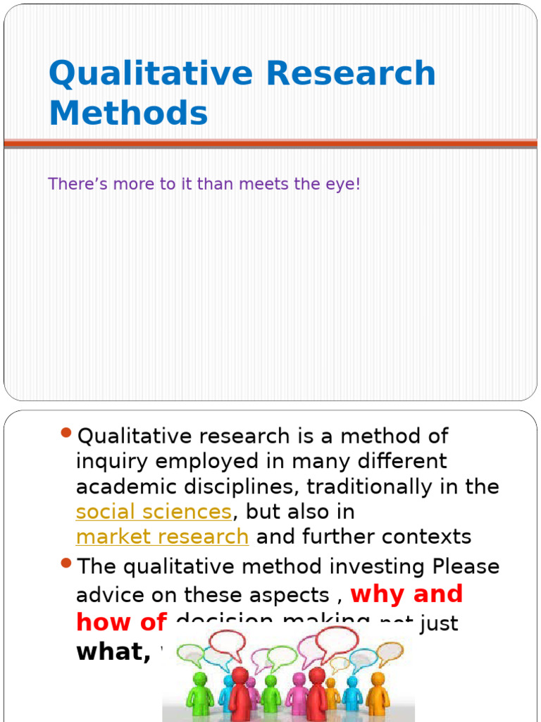 Qualitative Research Methods | PDF | Methodology | Qualitative Research
