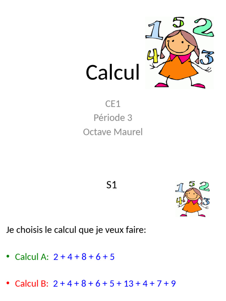 Calculs CE1 : Exercices et Corrections | PDF