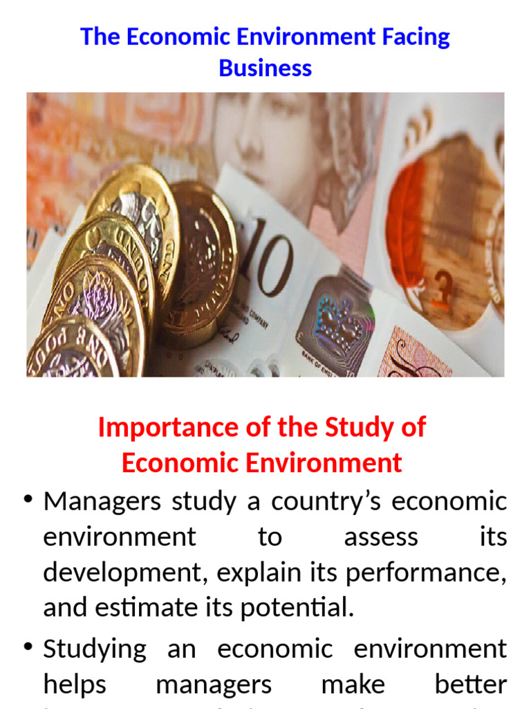 Economic Environment for Business Success | PDF | Cost Of Living ...
