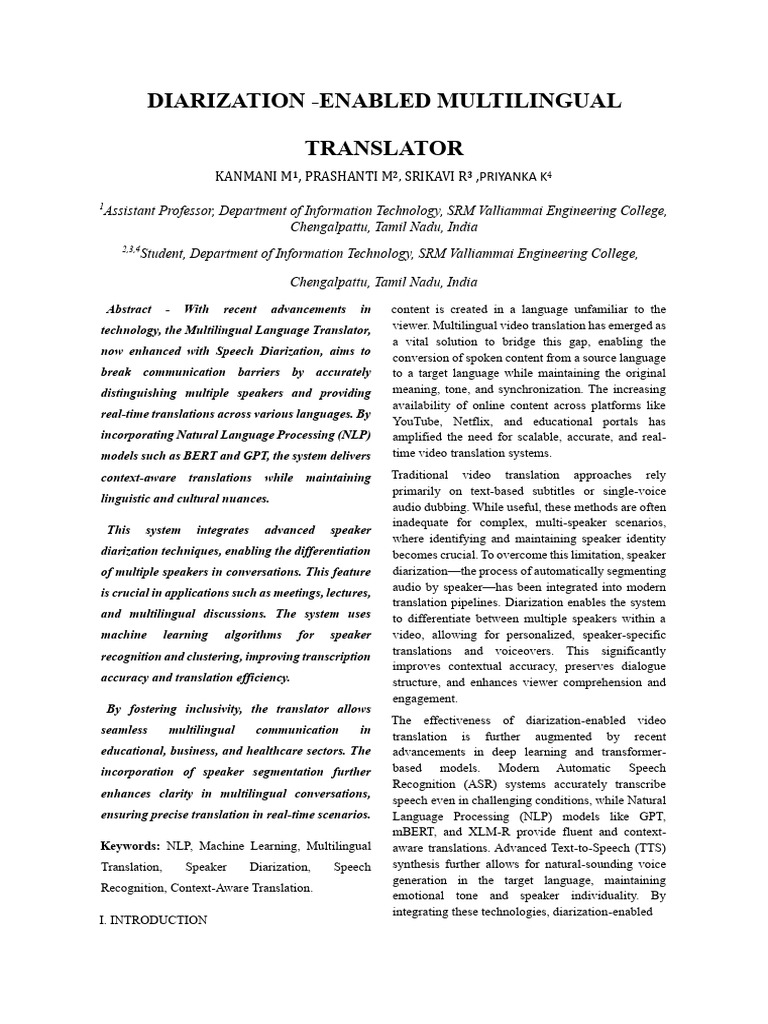 Diar Ization | PDF | Speech Synthesis | Speech Recognition