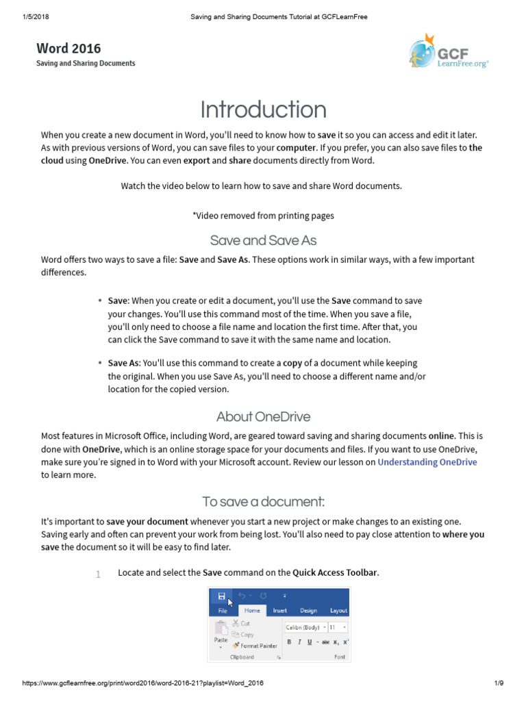 Save and Share Word Documents Guide | PDF | Microsoft Word | Computer File