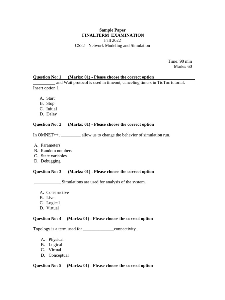 Template Sample Paper_CS432 | PDF | Computer Network | Networking