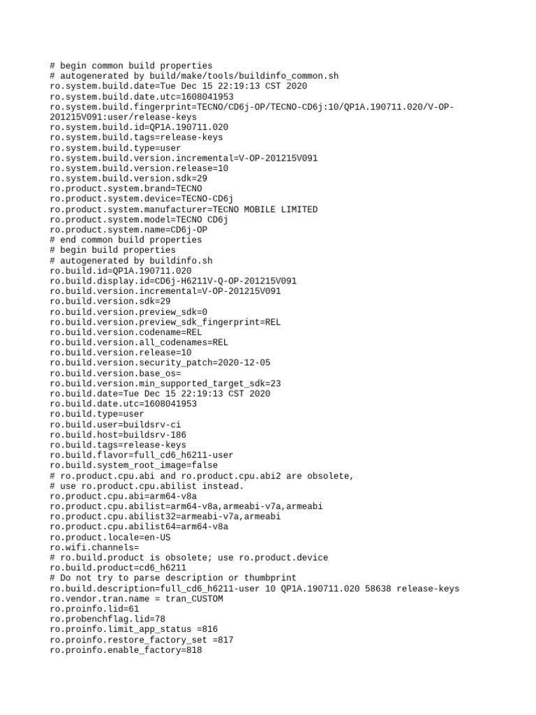 Jasi Patcher Build Prop | PDF | Computing | Computer Engineering