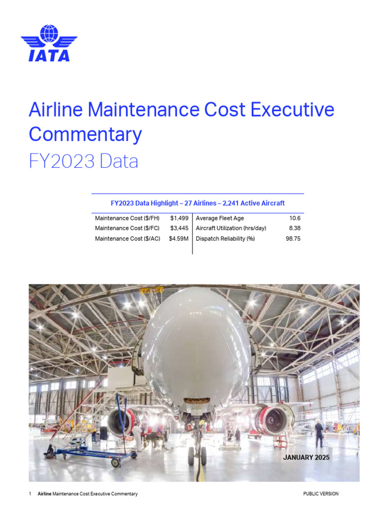Airline Maintenance Cost Insights 2023 | PDF | Airlines | Aircraft
