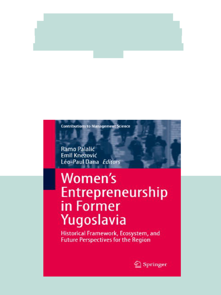 (Ebook) Women's Entrepreneurship in Former Yugoslavia: Historical ...