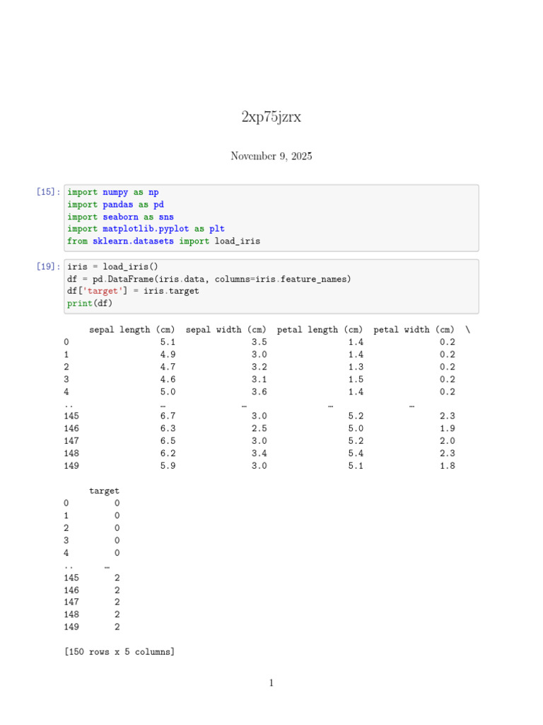 Exp9_B72 | PDF | Data Analysis | Machine Learning