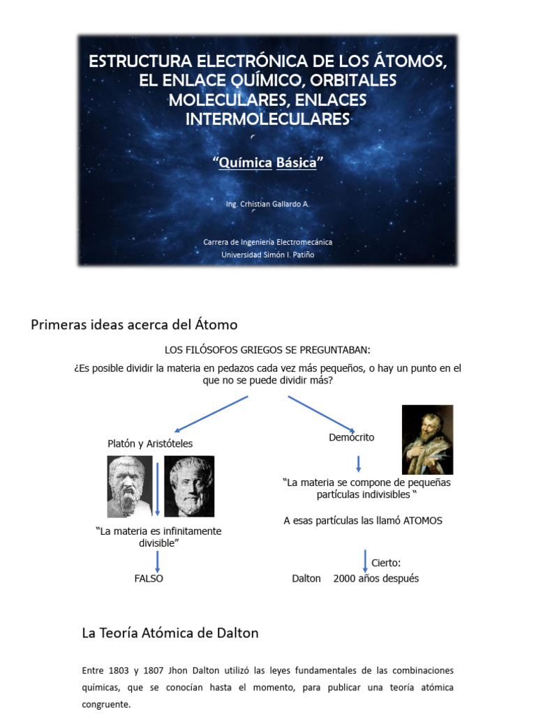 Cap-Tulo 2. Estructura Electr-Nica de Los - Tomos El Enlace Qu-Mico ...