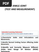 Ankle Goniometry Measurement Guide | PDF | Anatomical Terms Of Motion ...