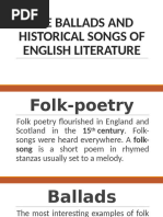 Understanding Ballads and Their Structure | PDF | Metre (Poetry) | Poetry