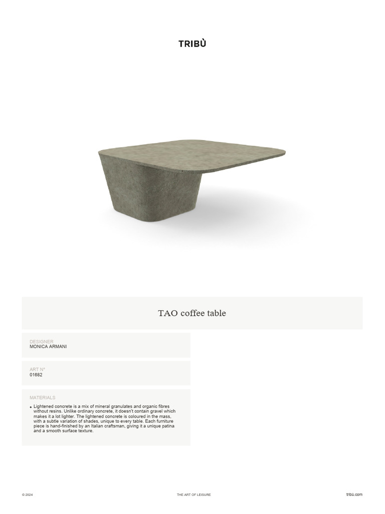 TAO Coffee Table | PDF