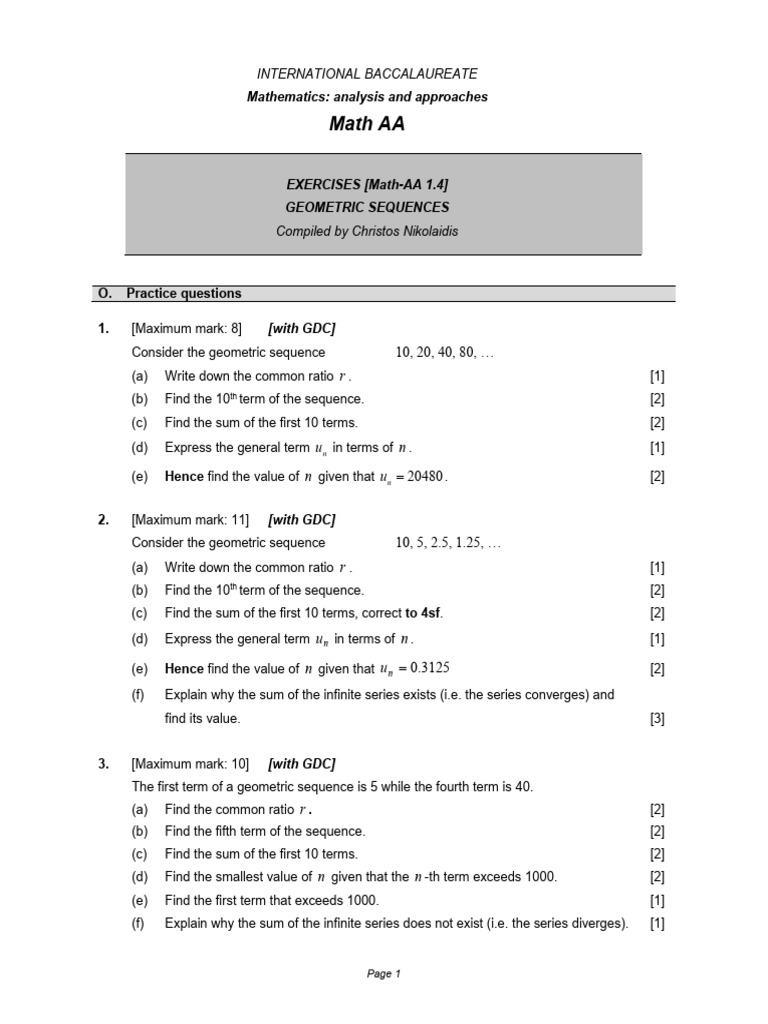 Math4 | PDF | Elementary Mathematics | Series (Mathematics)