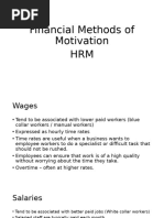 Financial Motivation Methods Explained | PDF | Salary | Employment