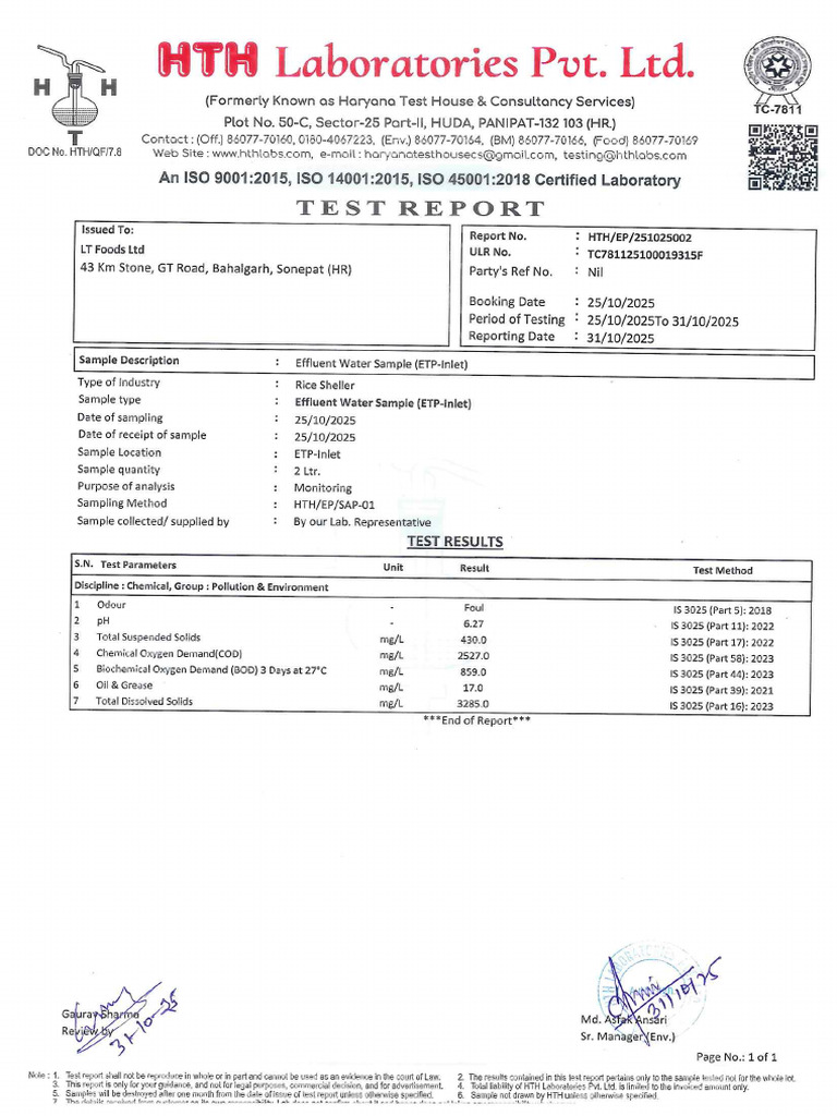 3231. LT Foods Ltd. | PDF