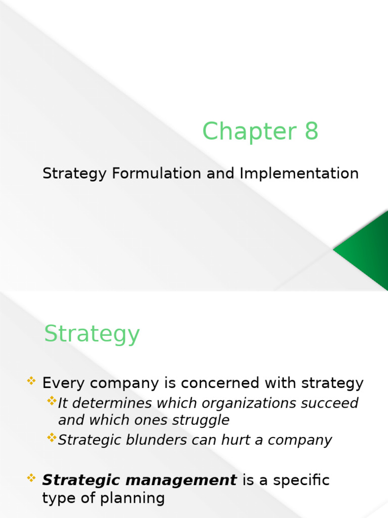 Strategy Formulation & Execution Guide | PDF | Strategic Management ...