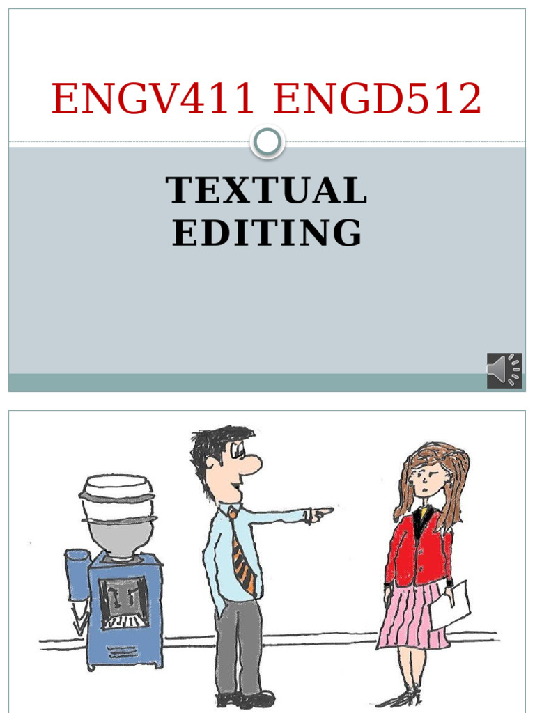ENGV411 ENGD512: Textual Editing | PDF | Clause | Verb