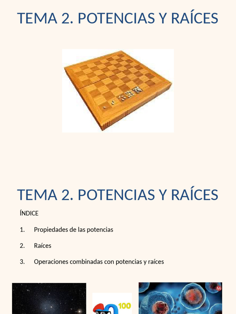 Tema 2. Potencias y Raices | PDF