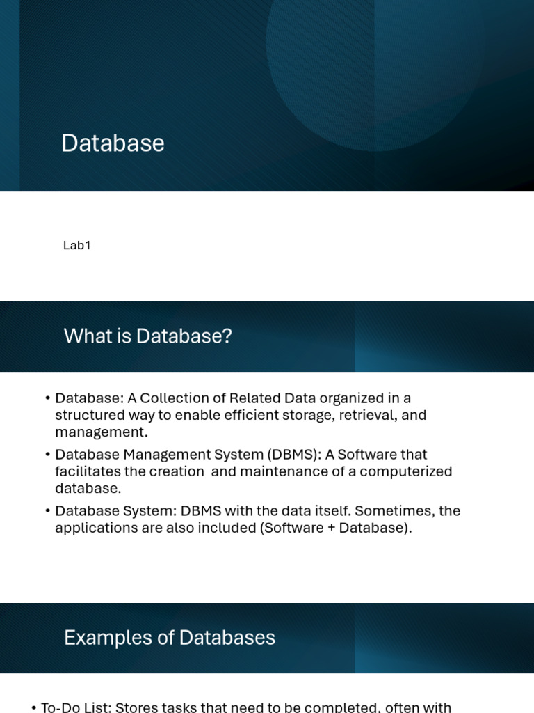 Database Lab1 | PDF | Databases | Database Design