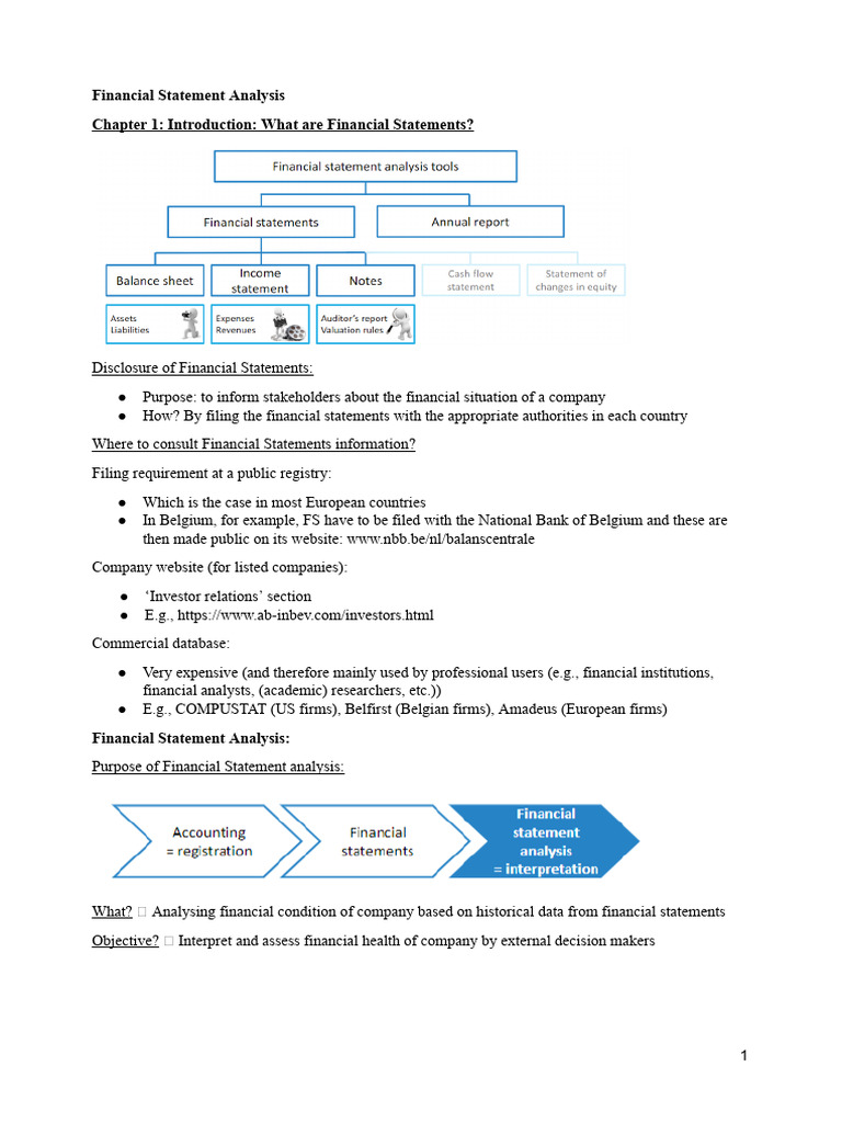 Financial Statement Analysis Overview | PDF | Depreciation | Balance Sheet