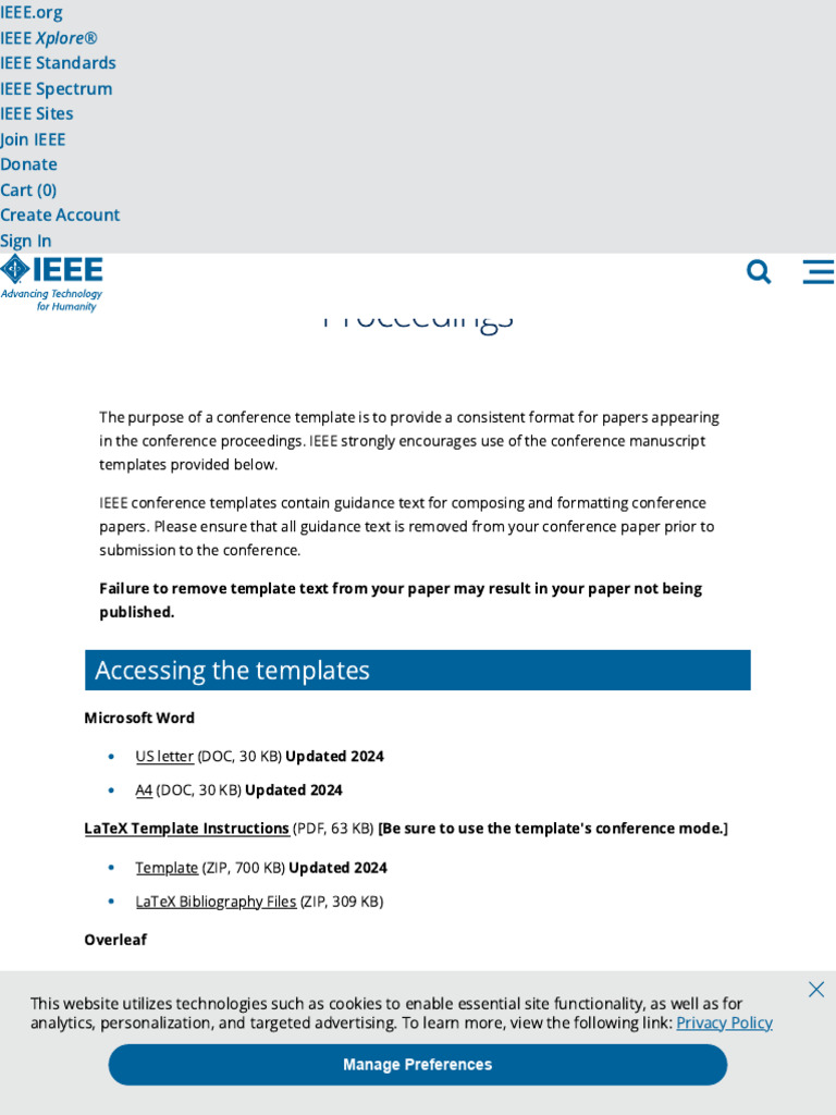 Manuscript Templates For Conference Proceedings - IEEE | PDF | Http ...