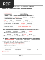 Material Science Exam Questions & Answers | PDF | Materials Science ...