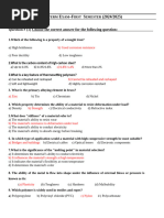 Material Science Exam Questions & Answers | PDF | Materials Science ...