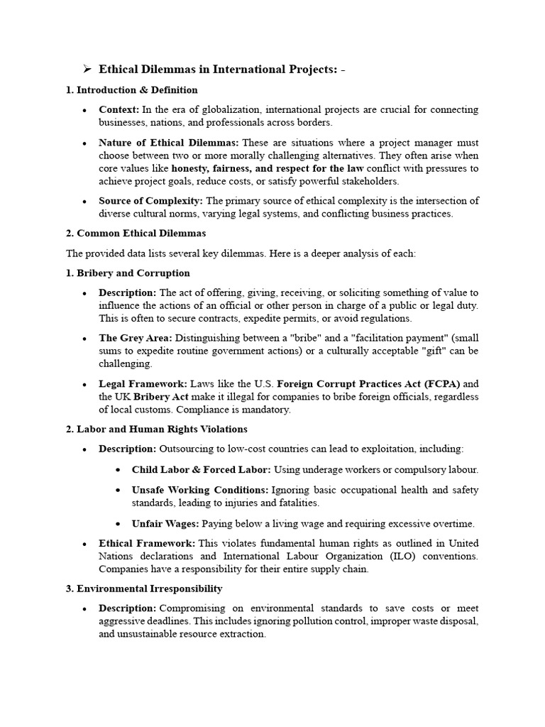 Unit 5 Notes | PDF | Bribery | Decision Making