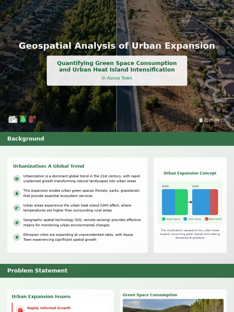Geospatial Analysis of Urban Expansion | PDF | Urban Sprawl | Urbanization