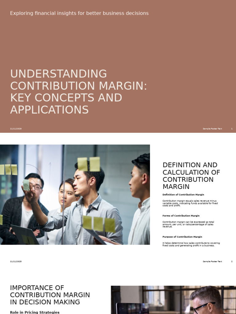 Contribution Margin Explained: Key Insights | PDF