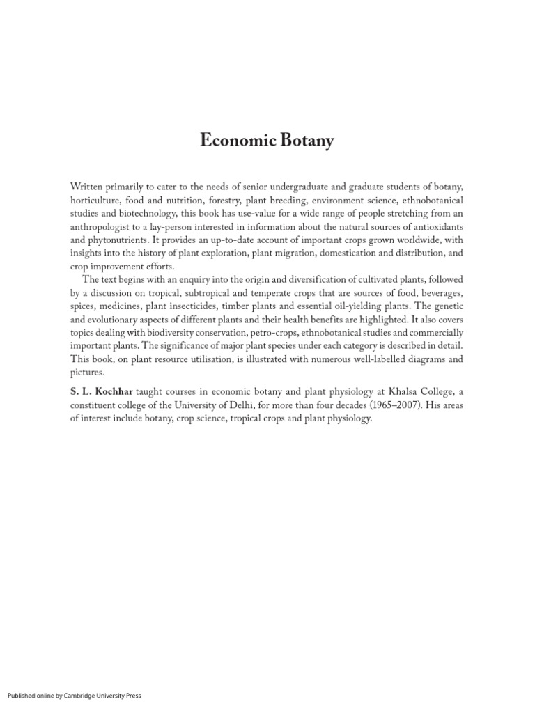 Front Matter Pdf Botany Plants