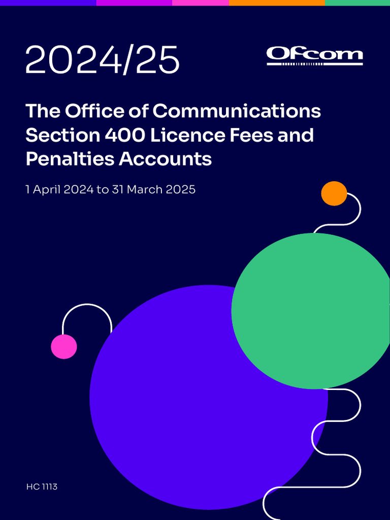 Section 400 Licence Fees and Penalties Accounts 2024 2025 | PDF | Audit ...
