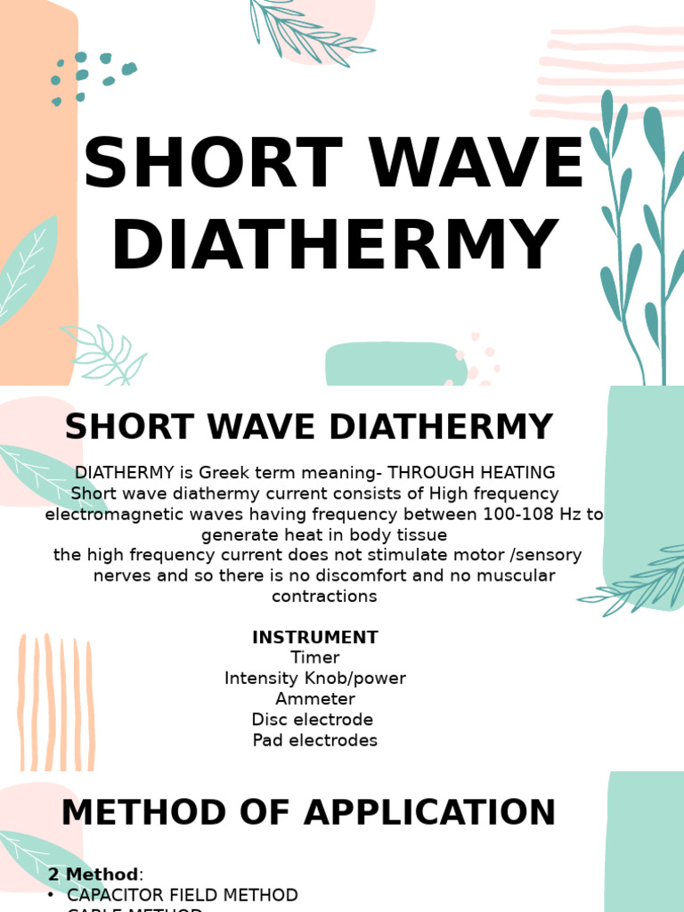 Short Wave Diathermy | PDF