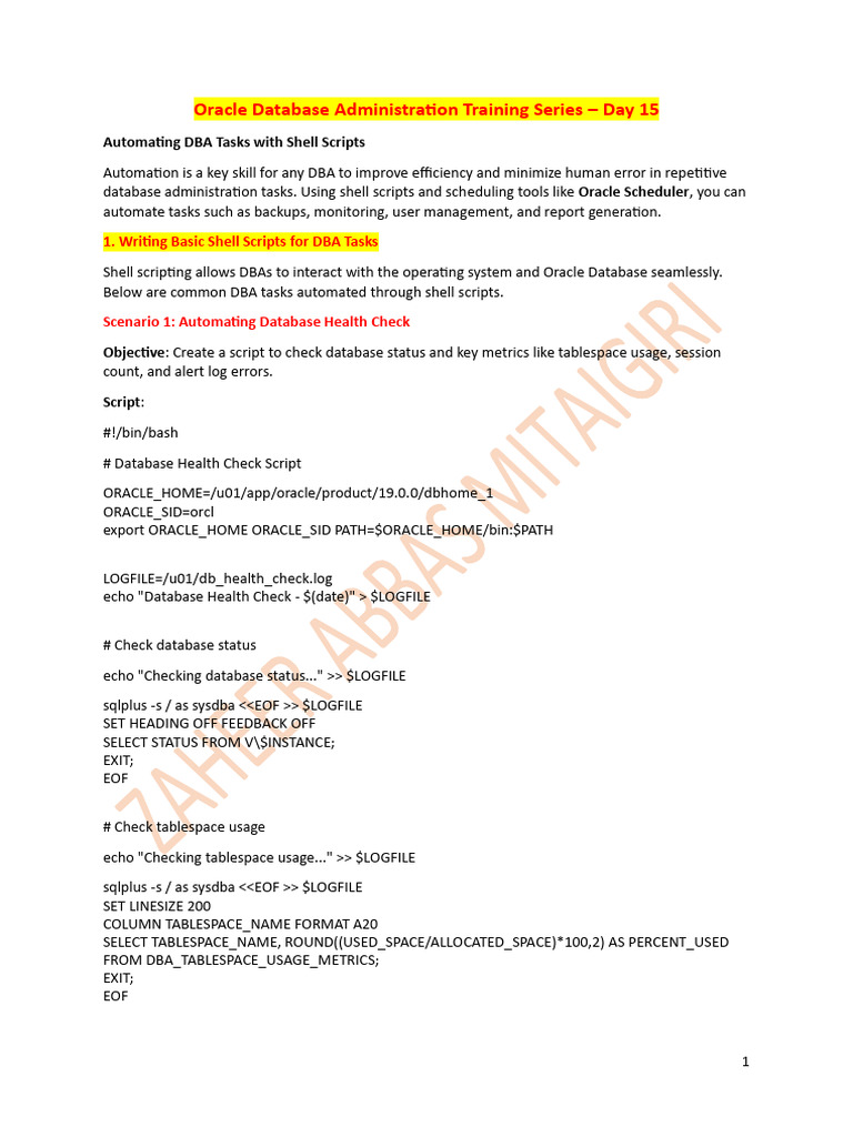 Oracle - Day 15 | PDF | Computing | Data Management