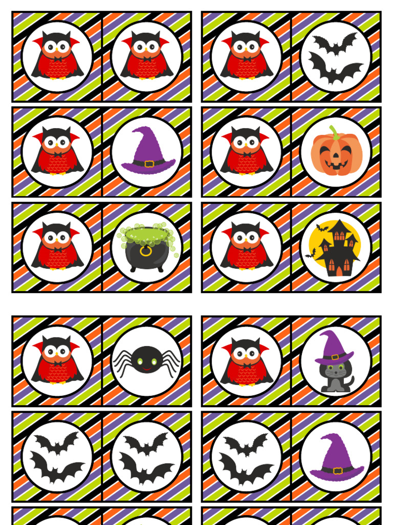 Halloween Dominoes Free Printable | PDF
