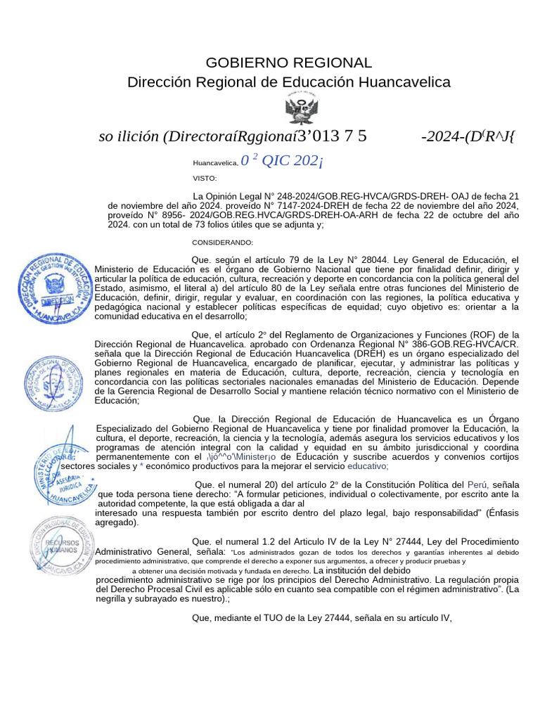 RDR N°001975-2024 y Fasicula | PDF | Apelación | Ley procesal