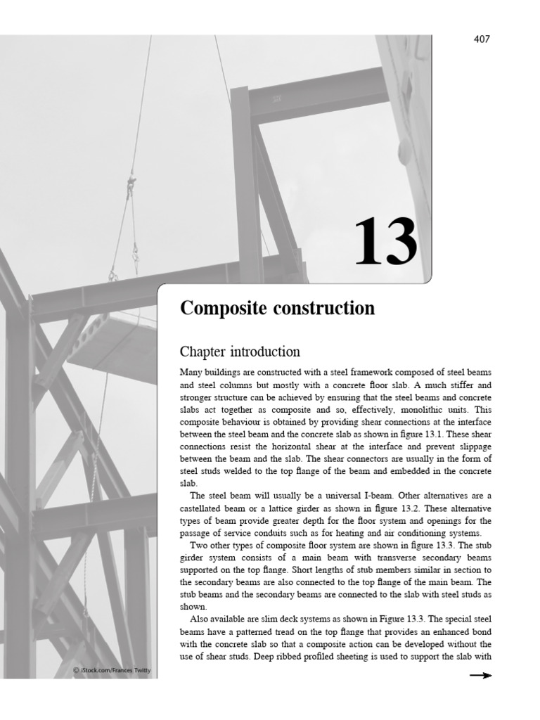 Composite Beam Design and Construction | PDF | Beam (Structure) | Bending