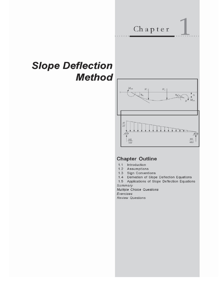 Structural Analysis-II, 4th (SLOPE DEFLECTION NOTES) | PDF