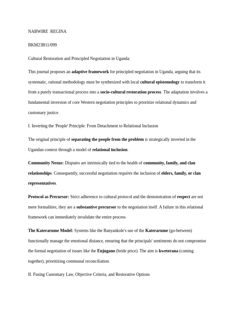 Document (80) | PDF | Negotiation | Justice