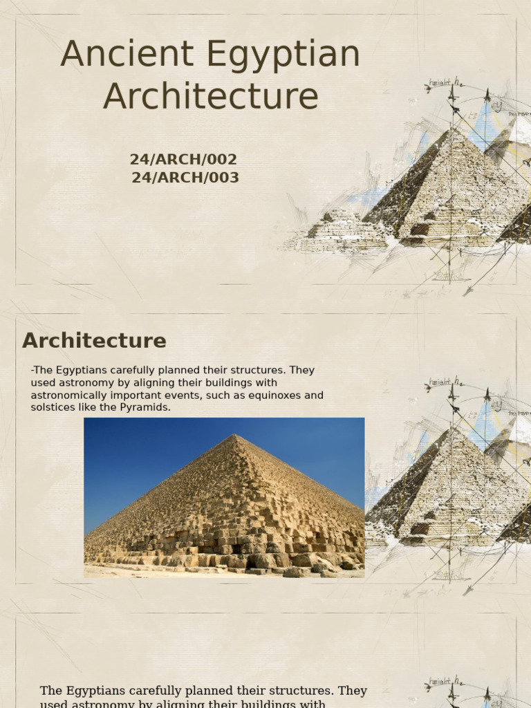 Overview of Ancient Egyptian Architecture | PDF | Ancient Egyptian ...