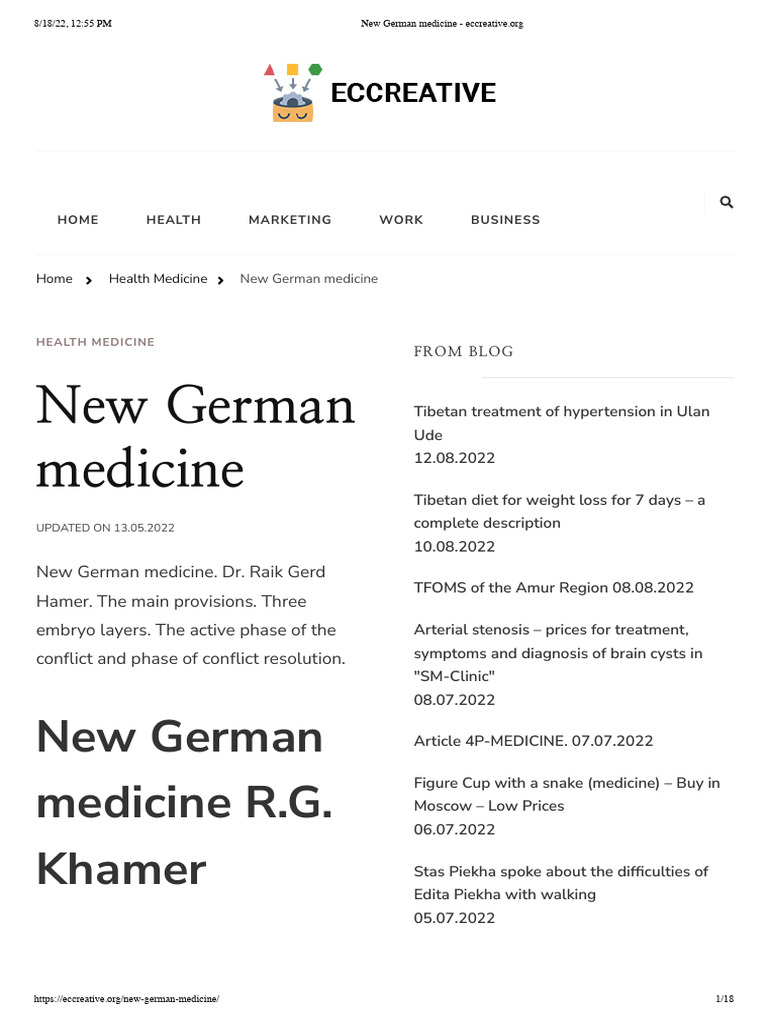 Understanding New German Medicine | PDF | Tissue (Biology) | Anatomy