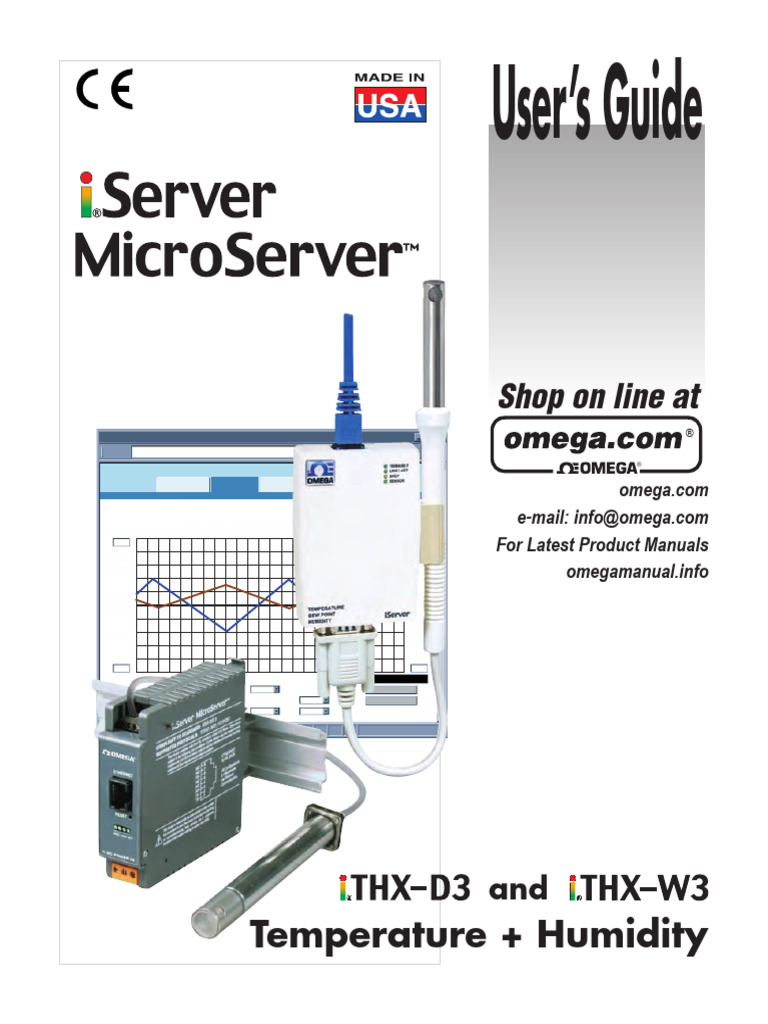 ITHX-W3N Temp Sensor, Webserver Manual | PDF | Ip Address | Port (Computer Networking)